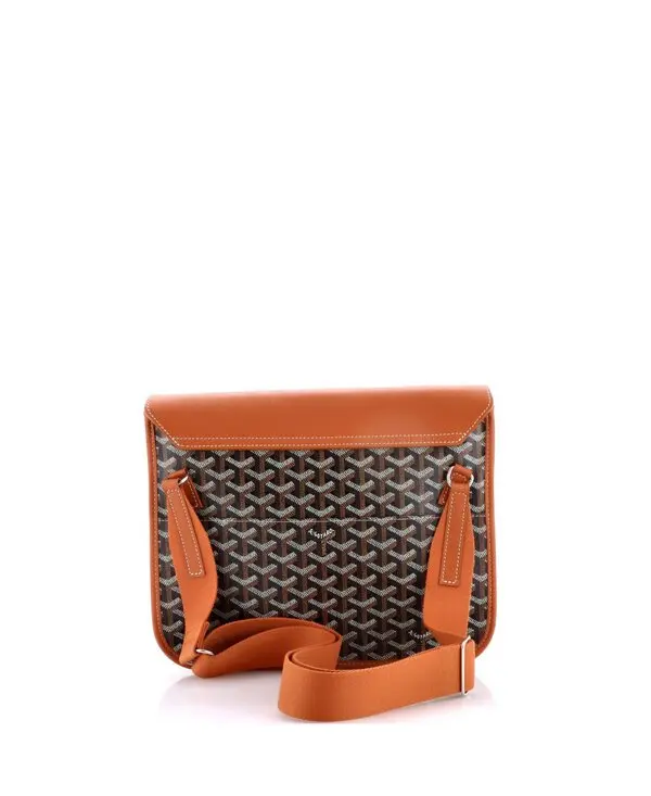 Goyard Coursier Messenger Bag Coated Canvas And Leather - Brown