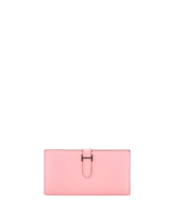 Hermès Long Bearn Wallet Epsom - Pink
