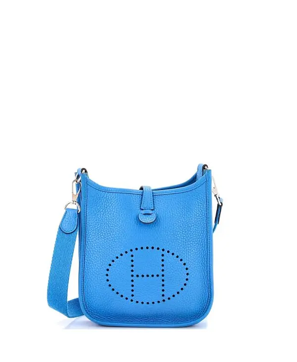 Hermès Tpm Evelyne Gen Iii Crossbody Bag - Blue