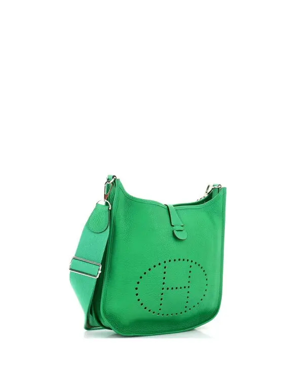 Hermès Pm Evelyne Bag Gen Iii Clemence - Green