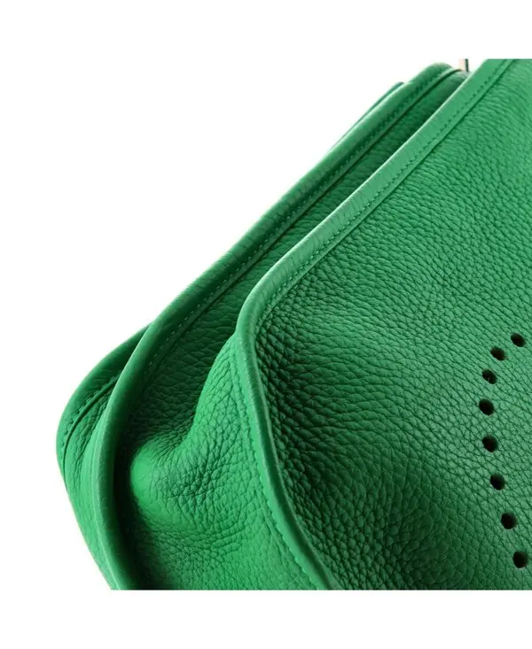 Hermès Pm Evelyne Bag Gen Iii Clemence - Green