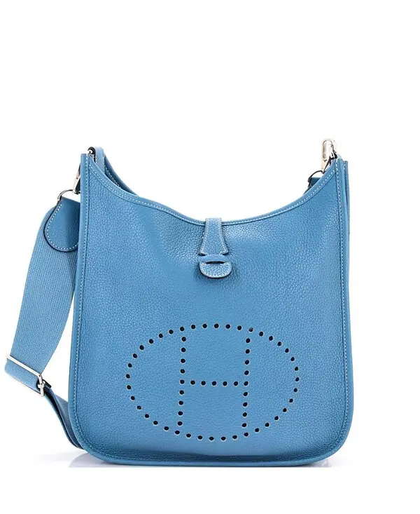 Hermès Pm Evelyne Bag Gen Iii Clemence - Blue
