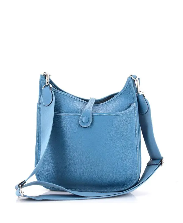 Hermès Pm Evelyne Bag Gen Iii Clemence - Blue
