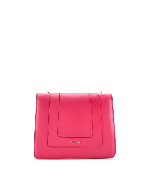 BVLGARI Medium Serpenti Forever Leather Shoulder Bag