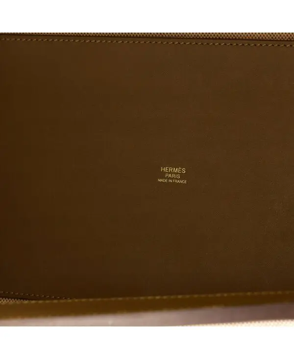 Hermès 35 24/24 Bag Canvas And Swift - Neutral