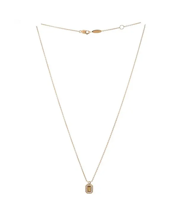 HARRY WINSTON Hw Logo Pendant Necklace With Diamonds