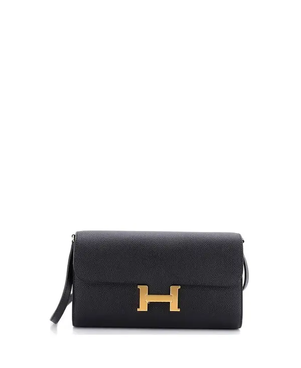 Hermès Constance To Go Wallet Epsom - Black