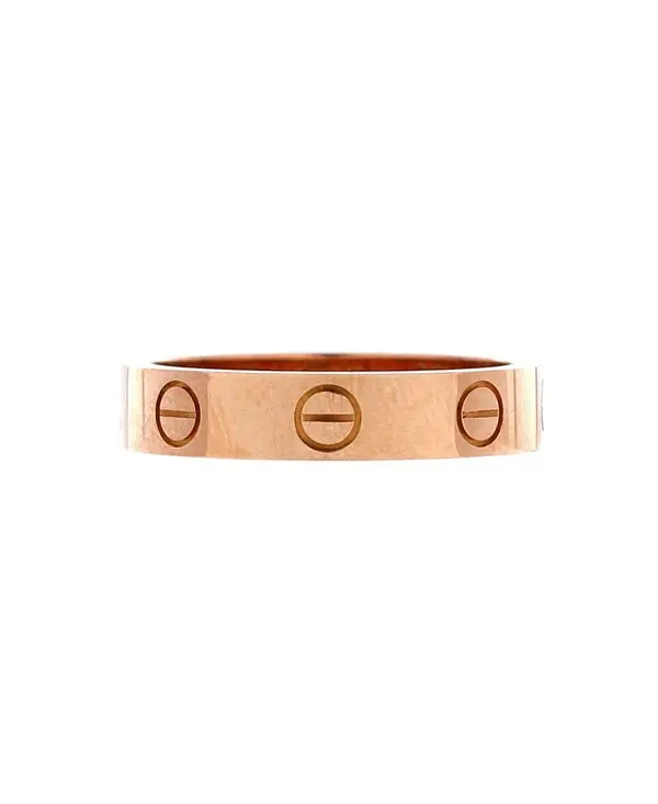 CARTIER Love Wedding Band Diamond Ring - Pink