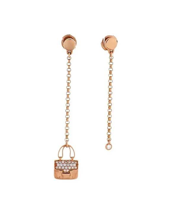 Hermès Amulettes Constance Drop Earrings - Pink