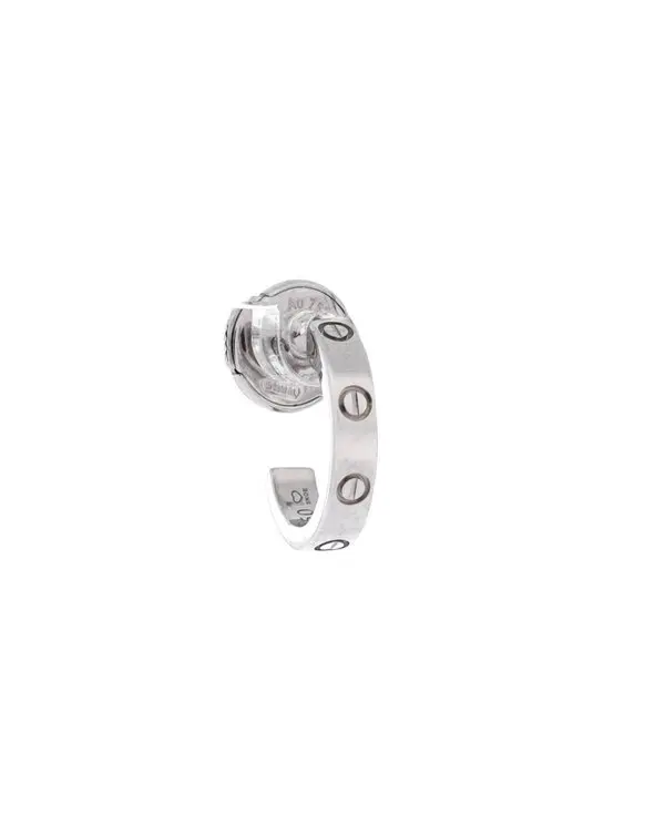 CARTIER Small Love Hoop Earrings 18k Gold