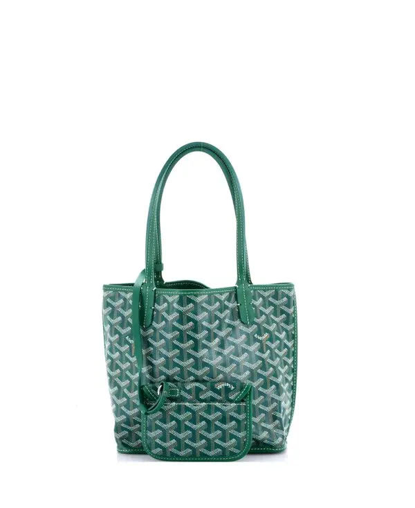 Goyard Anjou Reversible Tote Coated Canvas - Green