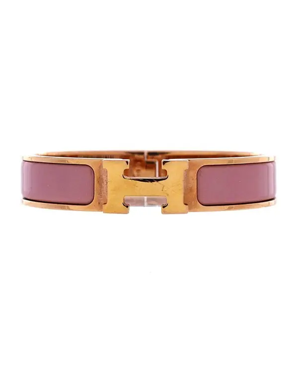 Hermès Narrow Clic H Bracelet - Enamel