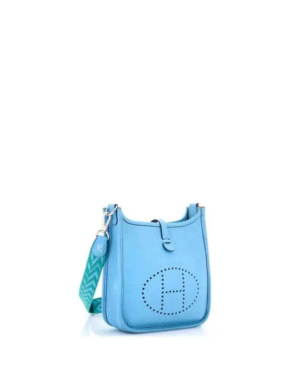 Hermès Tpm Evelyne Bag Gen Iii Clemence - Blue