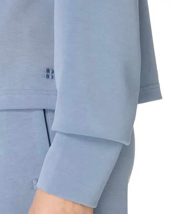 Sweaty Betty Sand Wash Half Zip Sweatshirt - Luxe Blue