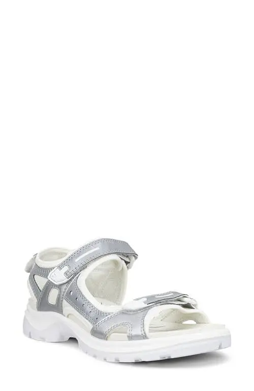 Ecco Offroad Sandal - Silver Reflective/white