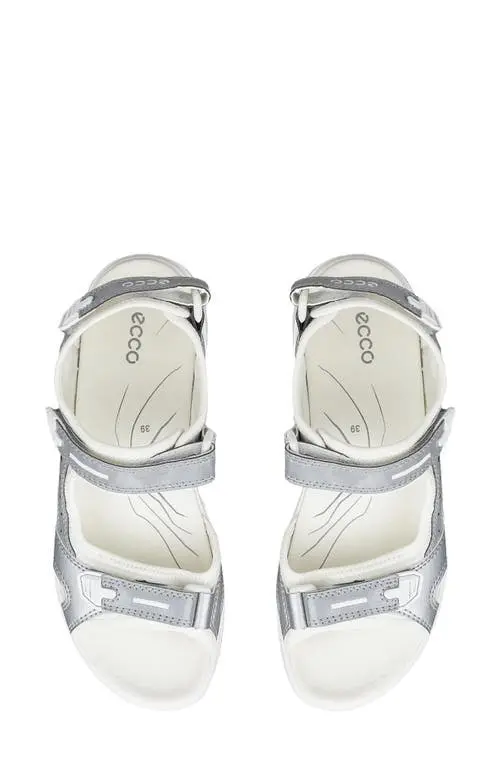 Ecco Offroad Sandal - Silver Reflective/white