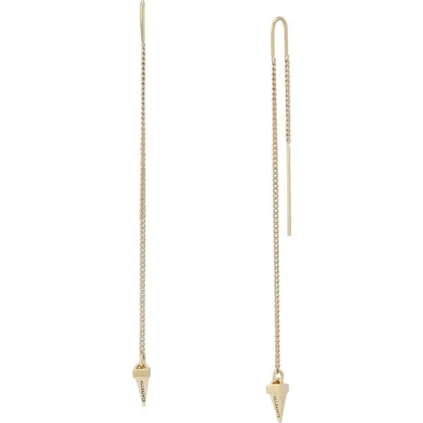ALLSAINTS Spike Threader Earrings - Shiny Gold