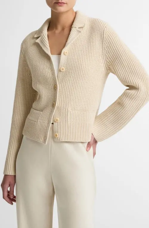 Vince Pocket Cotton-blend Sweater Jacket