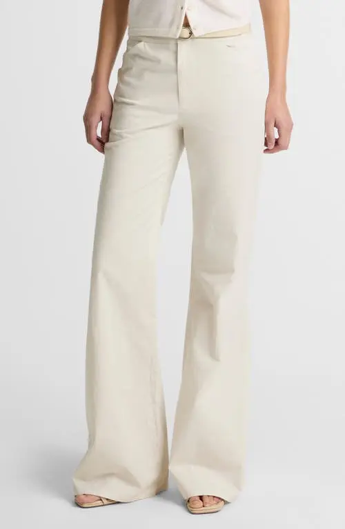 Vince Mid-rise Flare Pants - Horchata