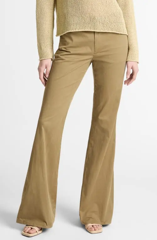 Vince Mid-rise Flare Pants - Tapenade