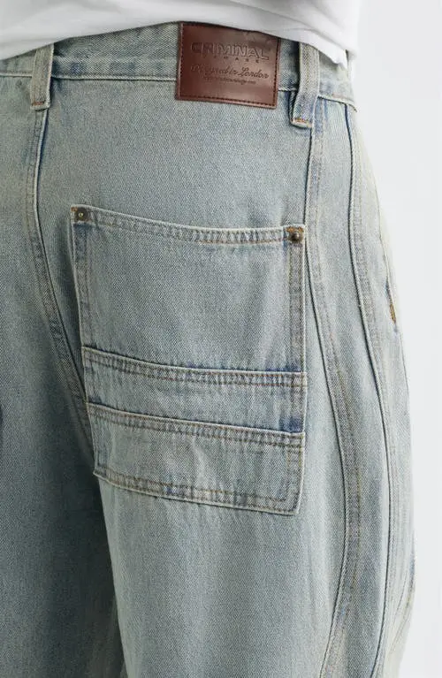 CRIMINAL DAMAGE Wavy Seam Relaxed Jeans