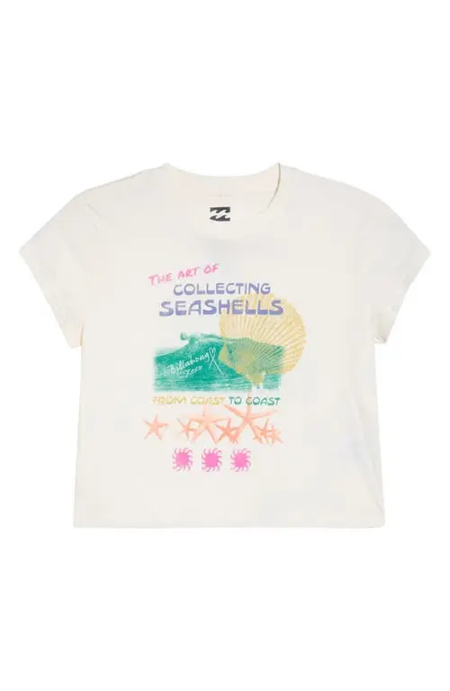 BILLABONG Coastal Adventures Crop Graphic T-shirt - White Cap