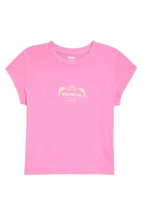BILLABONG Crop Graphic T-shirt - Guava