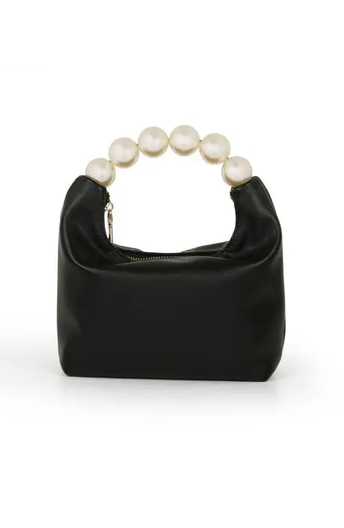 Badgley Mischka Calla Leather Top Handle Bag