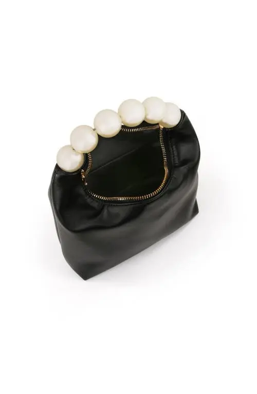 Badgley Mischka Calla Leather Top Handle Bag