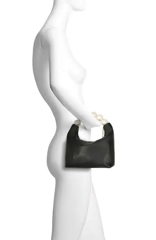 Badgley Mischka Calla Leather Top Handle Bag