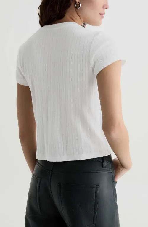 Ag Sadie Crewneck Top - Powder