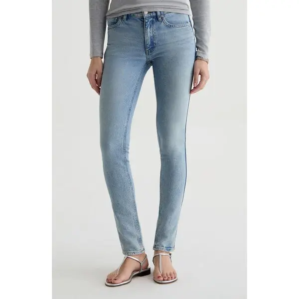 Ag Quinn Low-rise Cigarette Jeans - Angelic