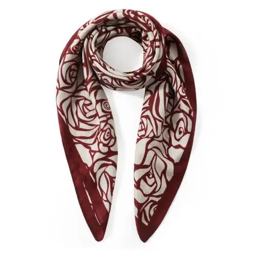 YOUZEY The Elodie Scarf - Red/white