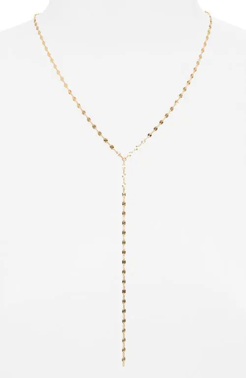 SET & STONES 14k- Fill Lariat Necklace