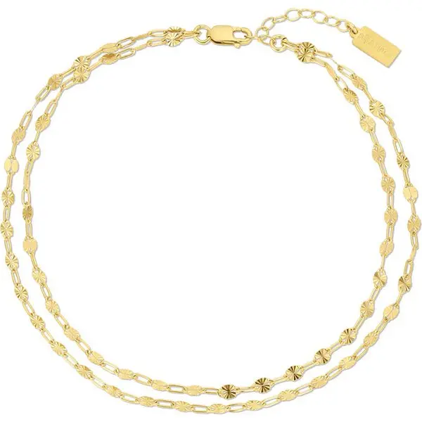 SET & STONES Millie Layered Anklet - Gold