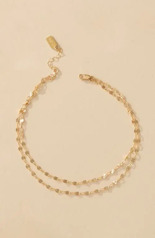 SET & STONES Millie Layered Chain Anklet