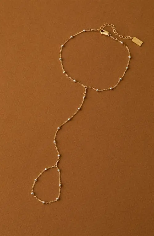 SET & STONES Austen Hand Chain With Sterling Silver And 14k Fill - Gold