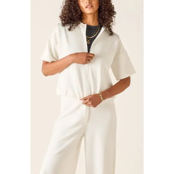 VOYAGEUR BY MERSEA Simone Short Sleeve Zip-up Jacket
