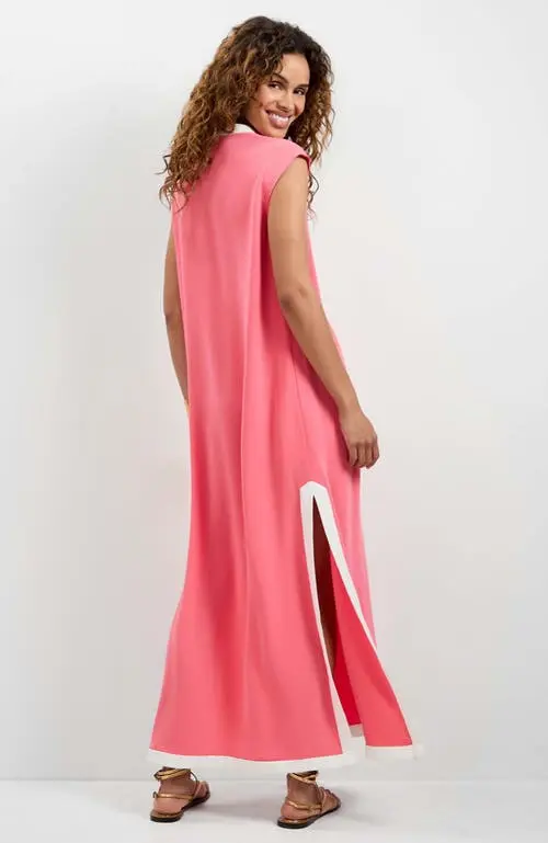 Trina Turk Nuvola Zip-front Midi Dress