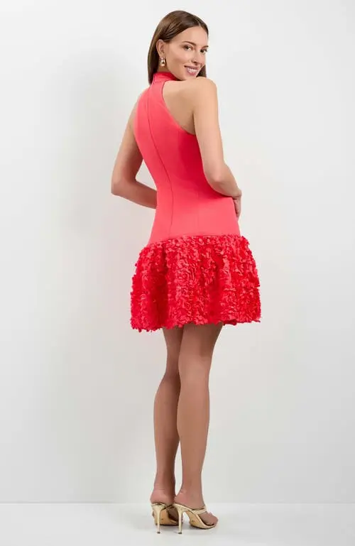 Trina Turk Tibaldi 3d Floral Mini Dress