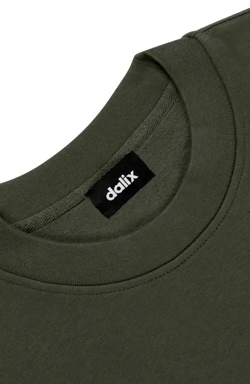 DALIX Relaxed Fit Fleece Crewneck Sweatshirt - Cypress