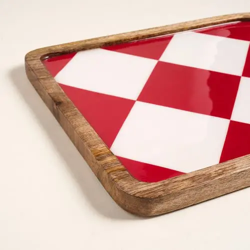 ZSA ZSA ZSU Lakri Mango Wood Serving Board 16" X 9