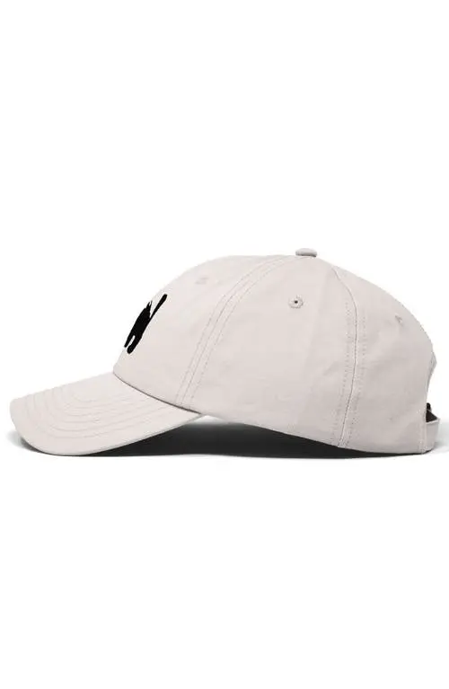 DALIX Embroidered Cat Dad Cap - Beige