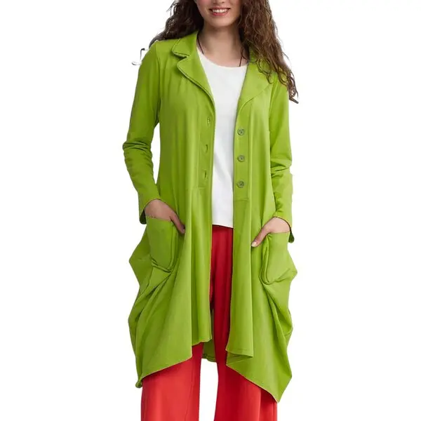 LUUKAA Liora Voluminous Jersey Jacket - Lime