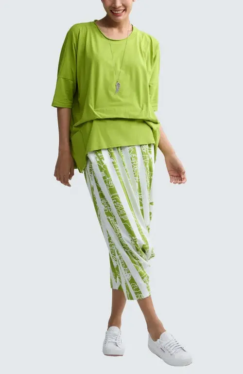 LUUKAA Layered Jersey Tunic - Lime