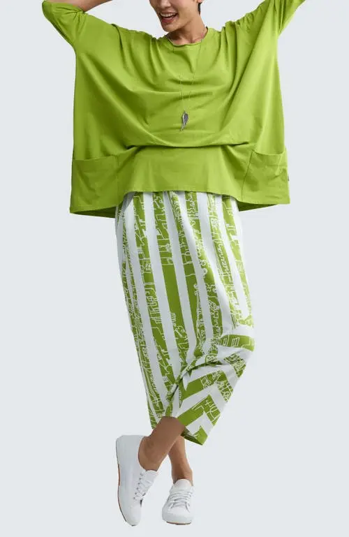 LUUKAA Layered Jersey Tunic - Lime