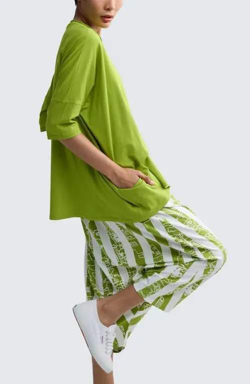 LUUKAA Layered Jersey Tunic - Lime