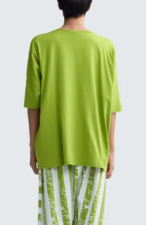 LUUKAA Layered Jersey Tunic - Lime