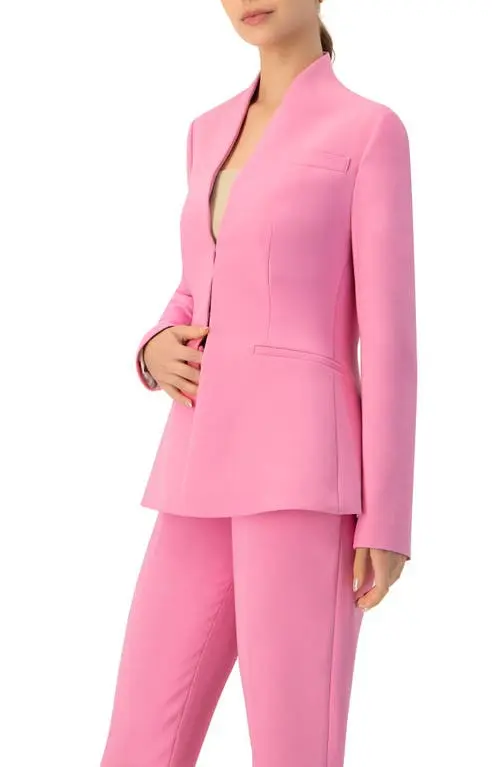 IVONNE Collarless Straight Blazer