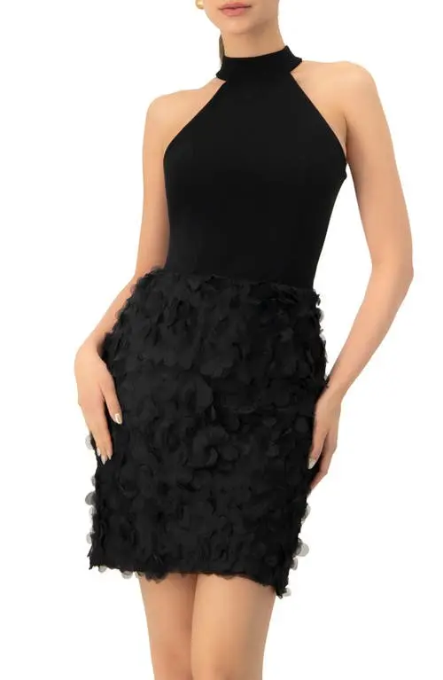 IVONNE Halter Neck Short Dress